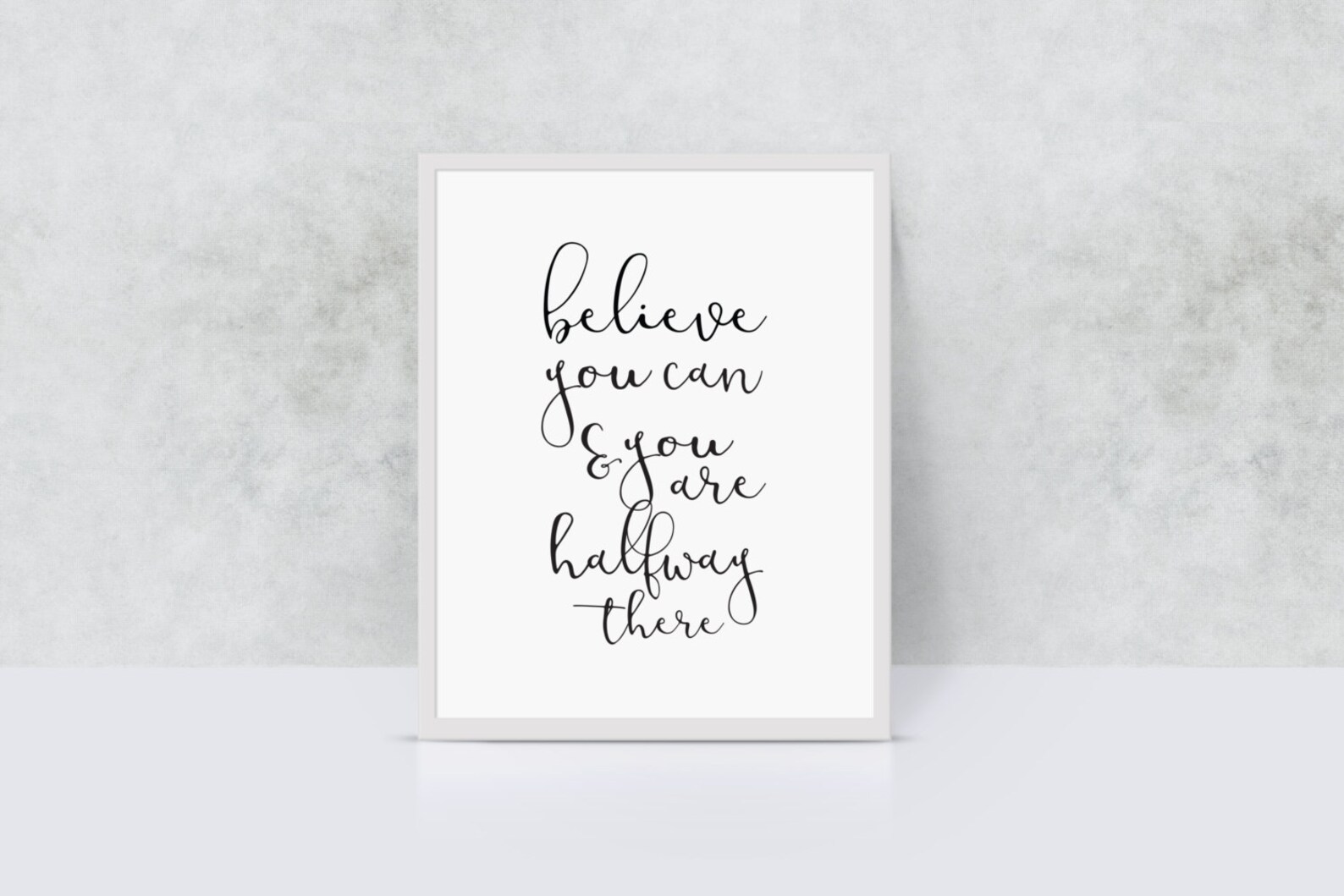 Printable Believe You Can Quote Inspirational Quote | Etsy