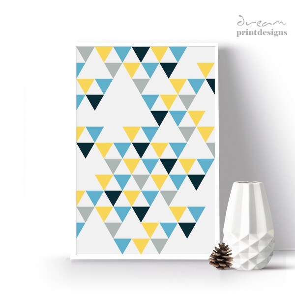 Triangle Poster - Etsy