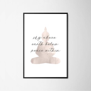 Yoga Wall Art, Printable Yoga Poster, Yoga Studio Decor, Gift for Yogi ...