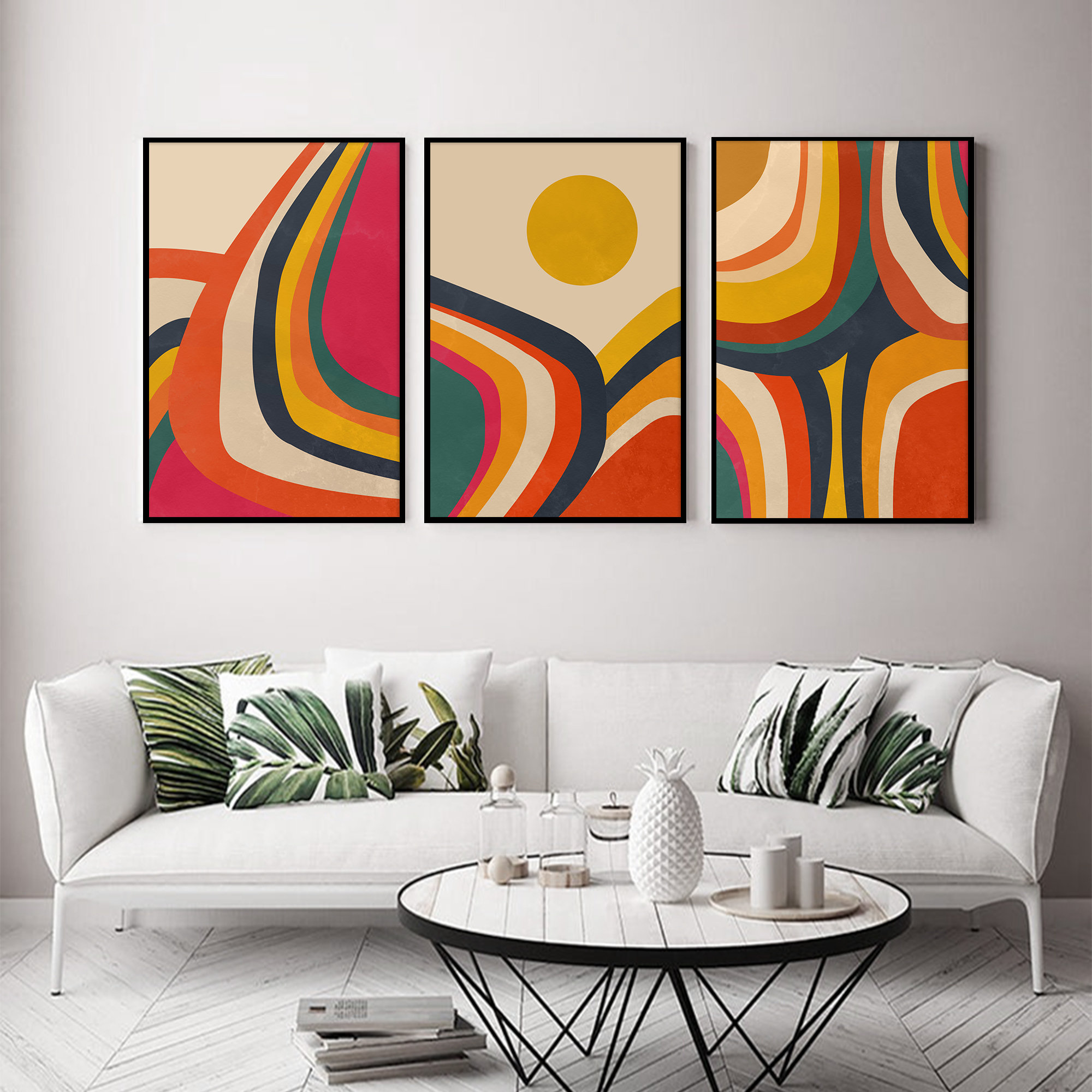 Set of 3 Mid Century Modern Prints Mid Century Modern Art - Etsy