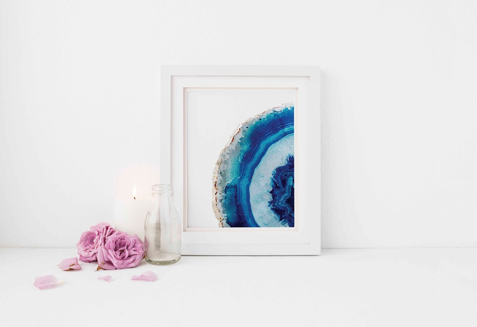 Agate Printable Poster Watercolor Agate Print Agate Art - Etsy Canada