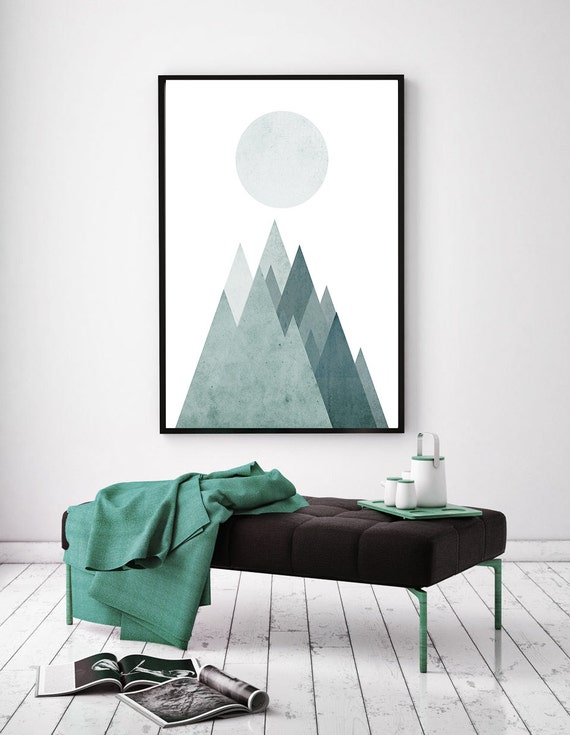Scandinavian Print Printable Nordic Poster Mid-century Art - Etsy