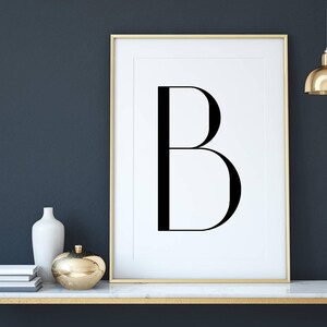 Letter B Printable Poster, Scandinavian Poster, Letter B Print ...