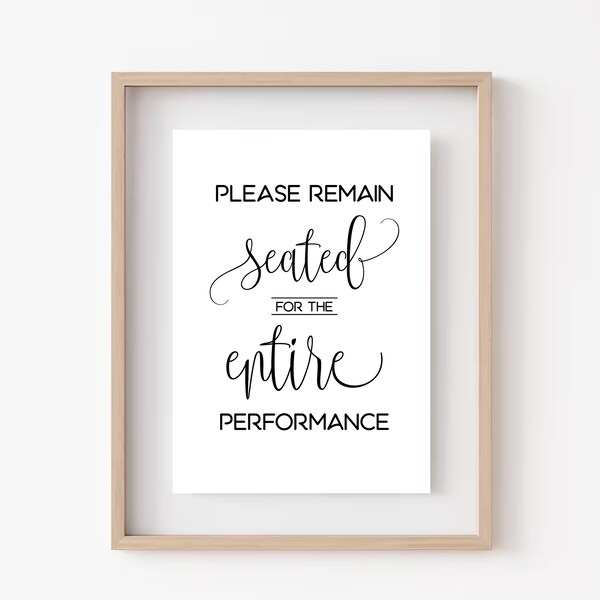 Please Remain Seated - Etsy