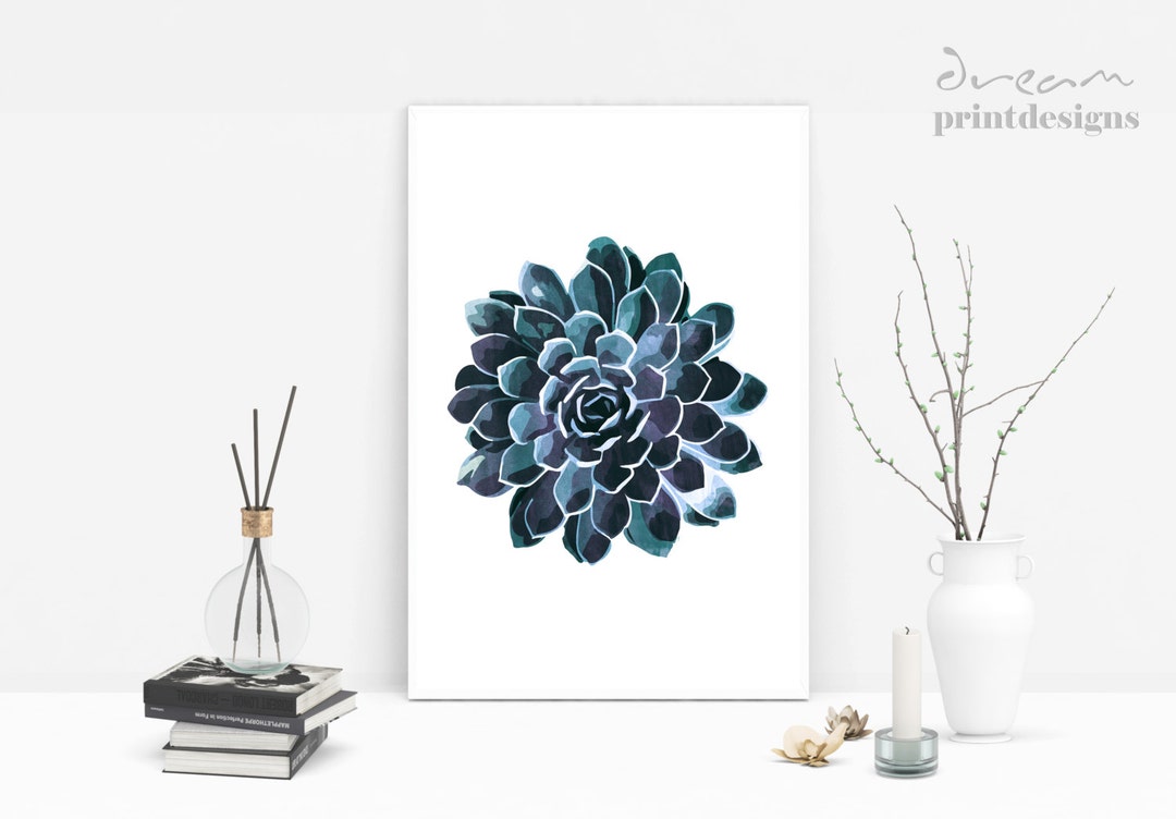 Printable Succulent Art, Botanical Print, Floral Poster, Succulent ...