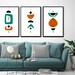 Mid Century Modern Art Printable Mid Century Set of Prints - Etsy