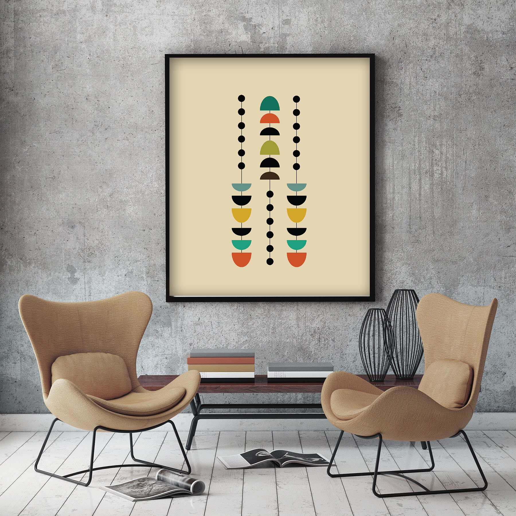 Printable Mid-century Poster Modern Mid Century Print | Etsy
