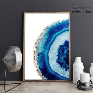 Agate Printable Poster, Watercolor Agate Print, Agate Art, Decorative ...