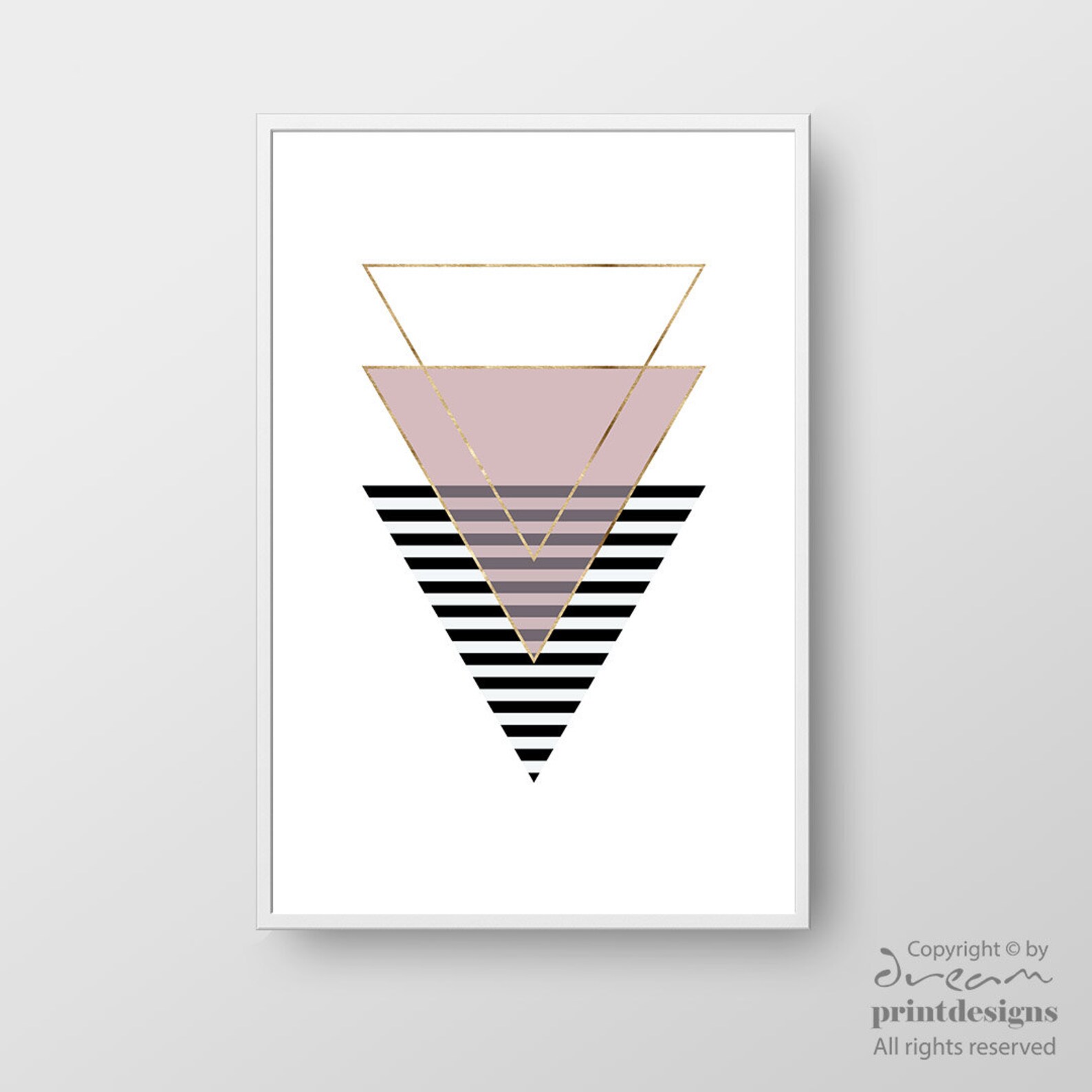 Printable Scandinavian Poster Scandinavian Print Pink - Etsy