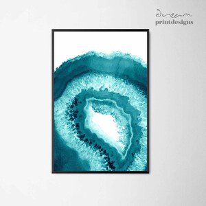 Agate Poster Agate Watercolor Art PRINTABLE Decorative Art - Etsy