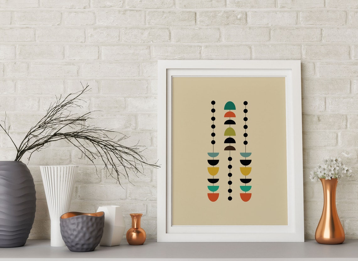 Printable Mid-century Poster Modern Mid Century Print - Etsy