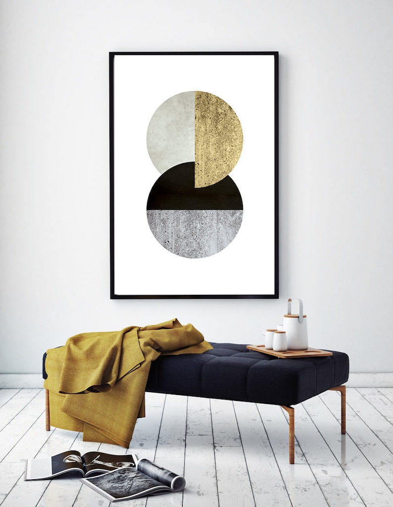 Printable Modern Mid-century Art Scandinavian Poster Minimal | Etsy
