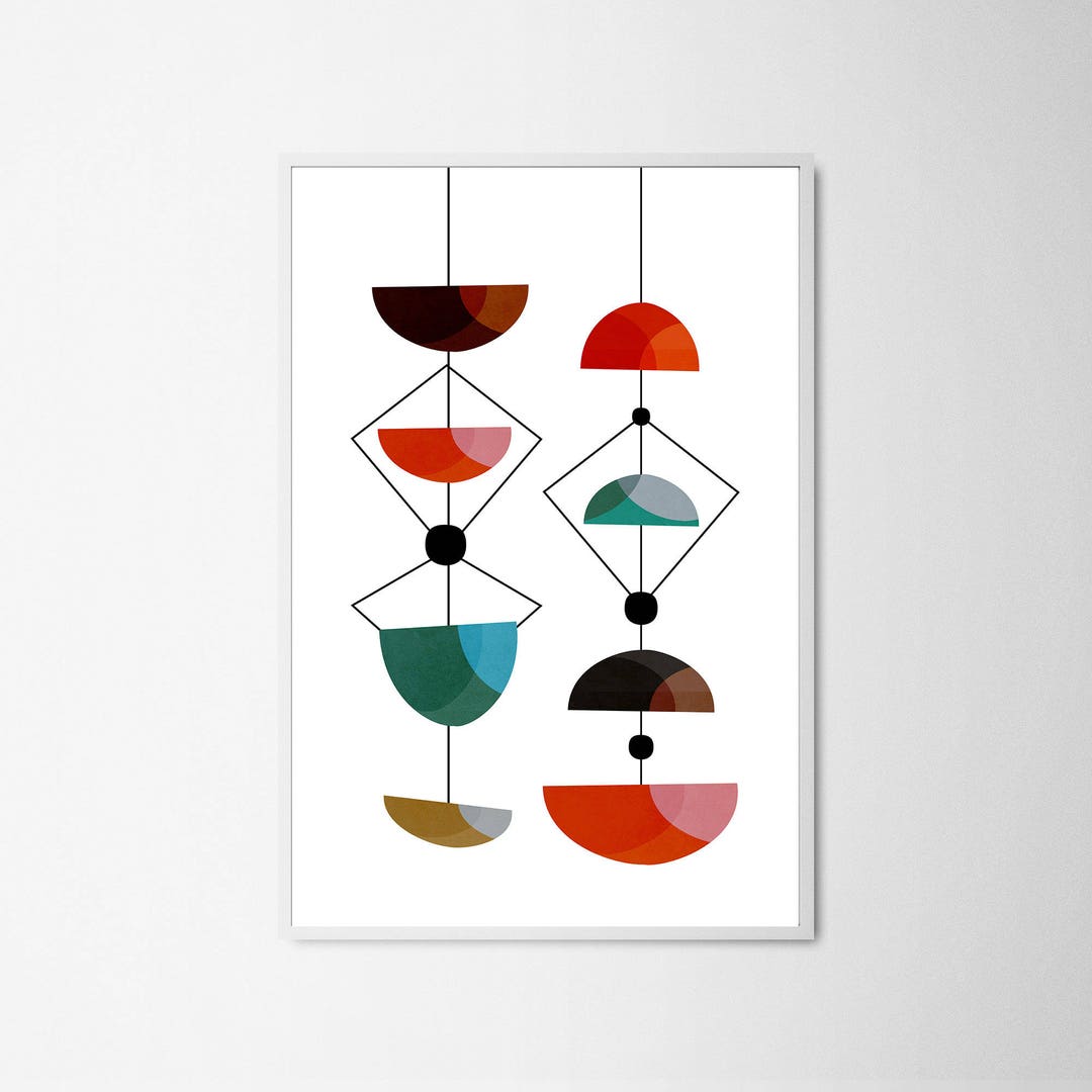 Printable Mid Century Art, Mid Century Poster, Modern Art, Retro Art ...