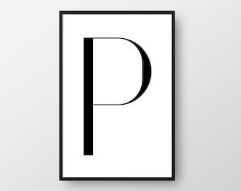 Letter P Poster - Etsy