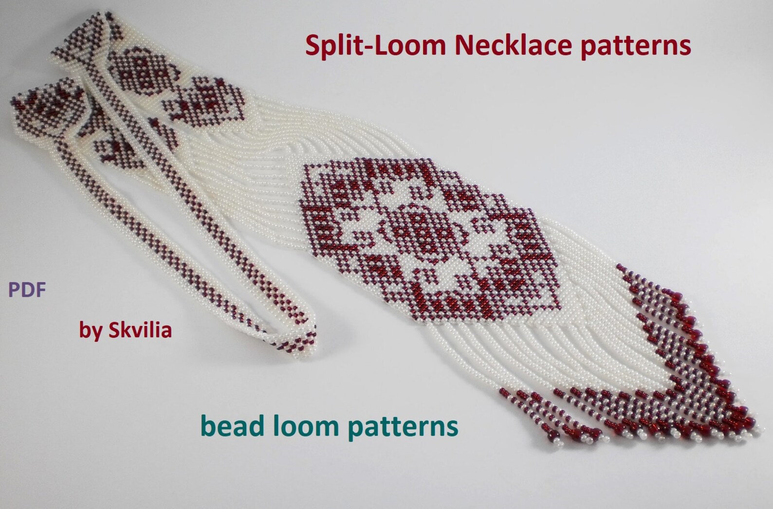 Bead Loom Patterns, Schemes for a Split-loom Necklace, Beading Loom ...