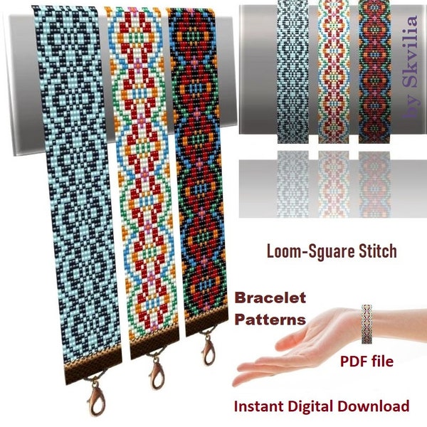 Bead Loom Pattern, Scheme for a Gerdan-split-loom Necklace, Beaded ...