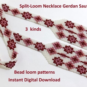 Bead Loom Patterns, Gerdan-split-loom Necklace, Beaded Sautoirs ...
