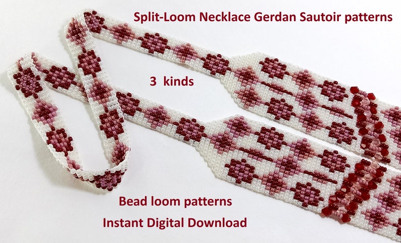 Bead Loom Patterns, Gerdan-split-loom Necklace, Beaded Sautoirs ...