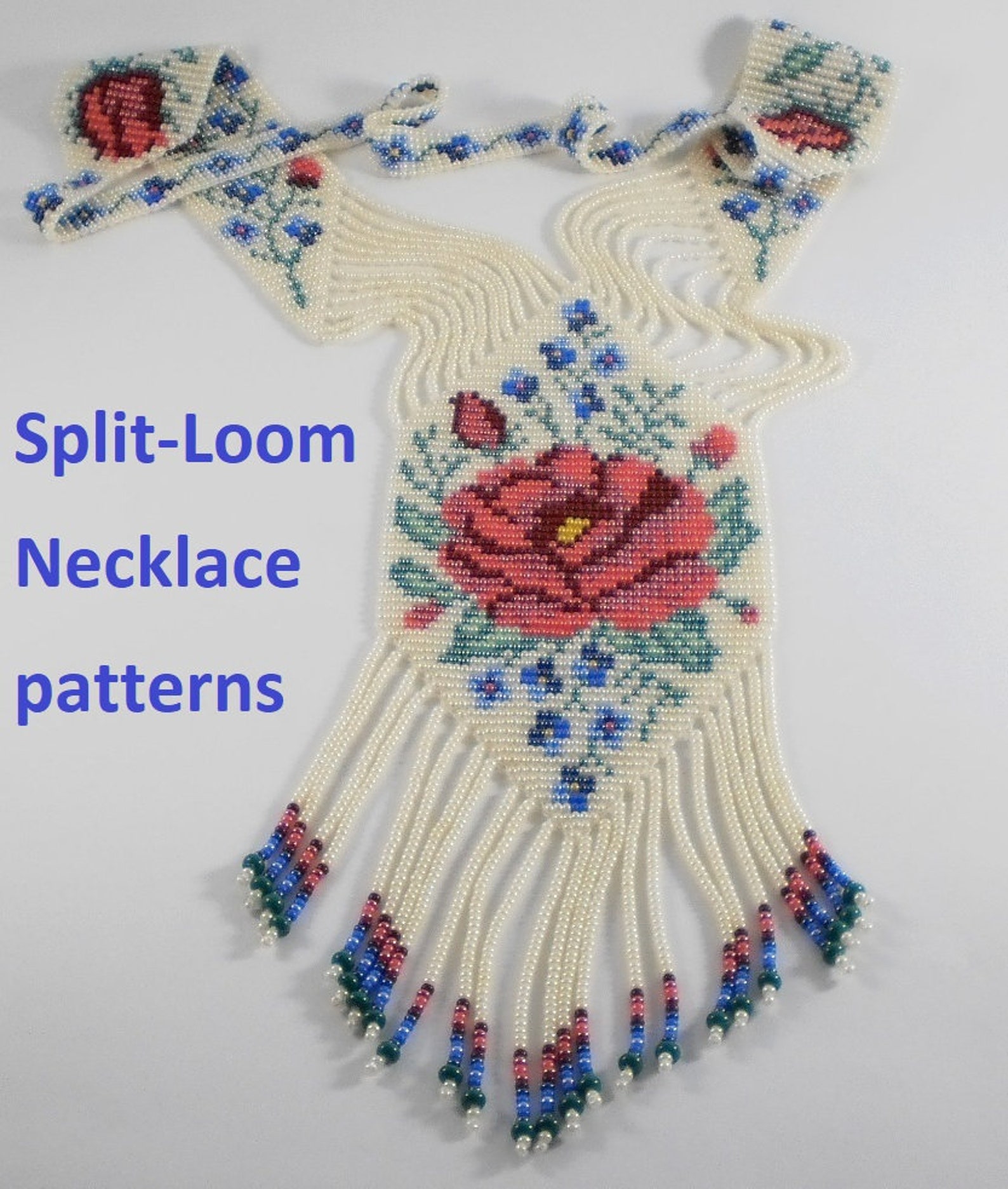 Bead Loom Patterns, Schemes for a Gerdan-split-loom Necklace, Beading ...