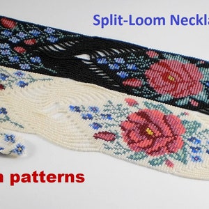 Bead Loom Patterns, Schemes for a Gerdan-split-loom Necklace, Beading ...