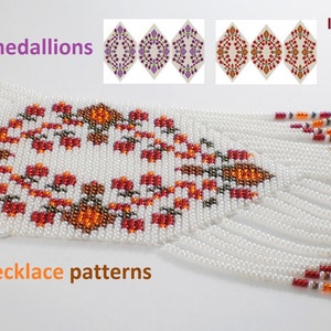 Bead Loom Patterns, Schemes for a Split-loom Necklace, Beading Loom ...