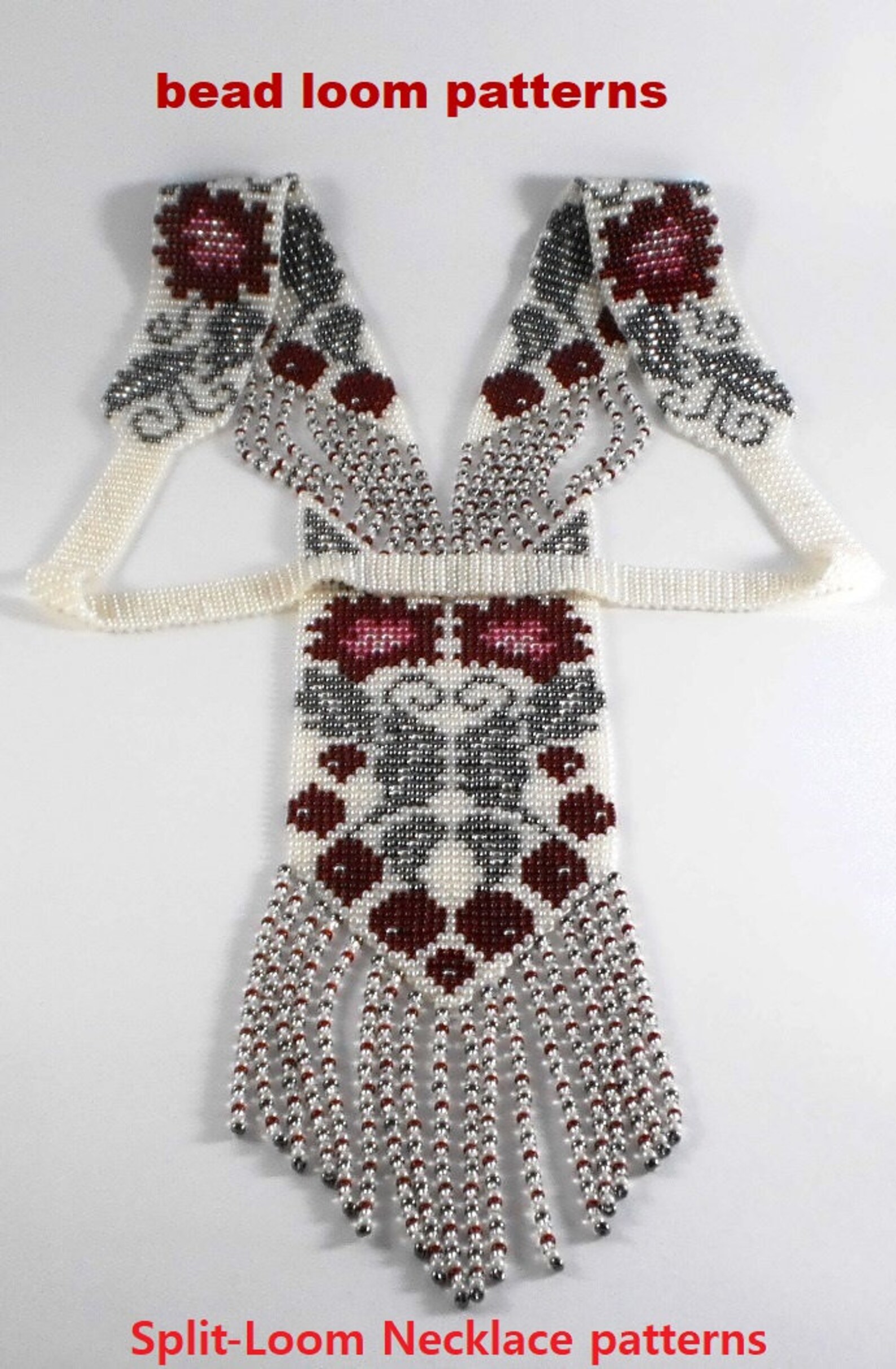 Bead Loom Patterns, Patterns for a Gerdan-split-loom Necklace, Beading ...