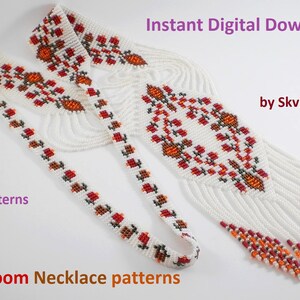 Bead Loom Patterns, Schemes for a Split-loom Necklace, Beading Loom ...