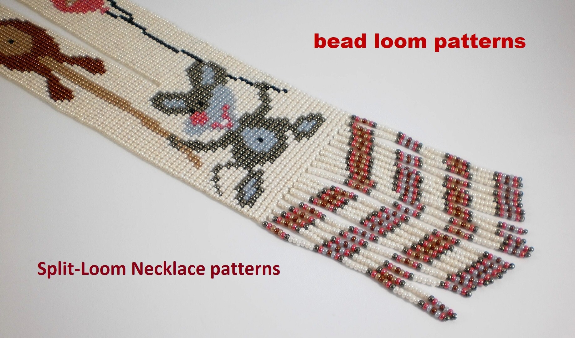 Bead Loom Patterns, Schemes for a Gerdan-split-loom Necklace, Beading ...