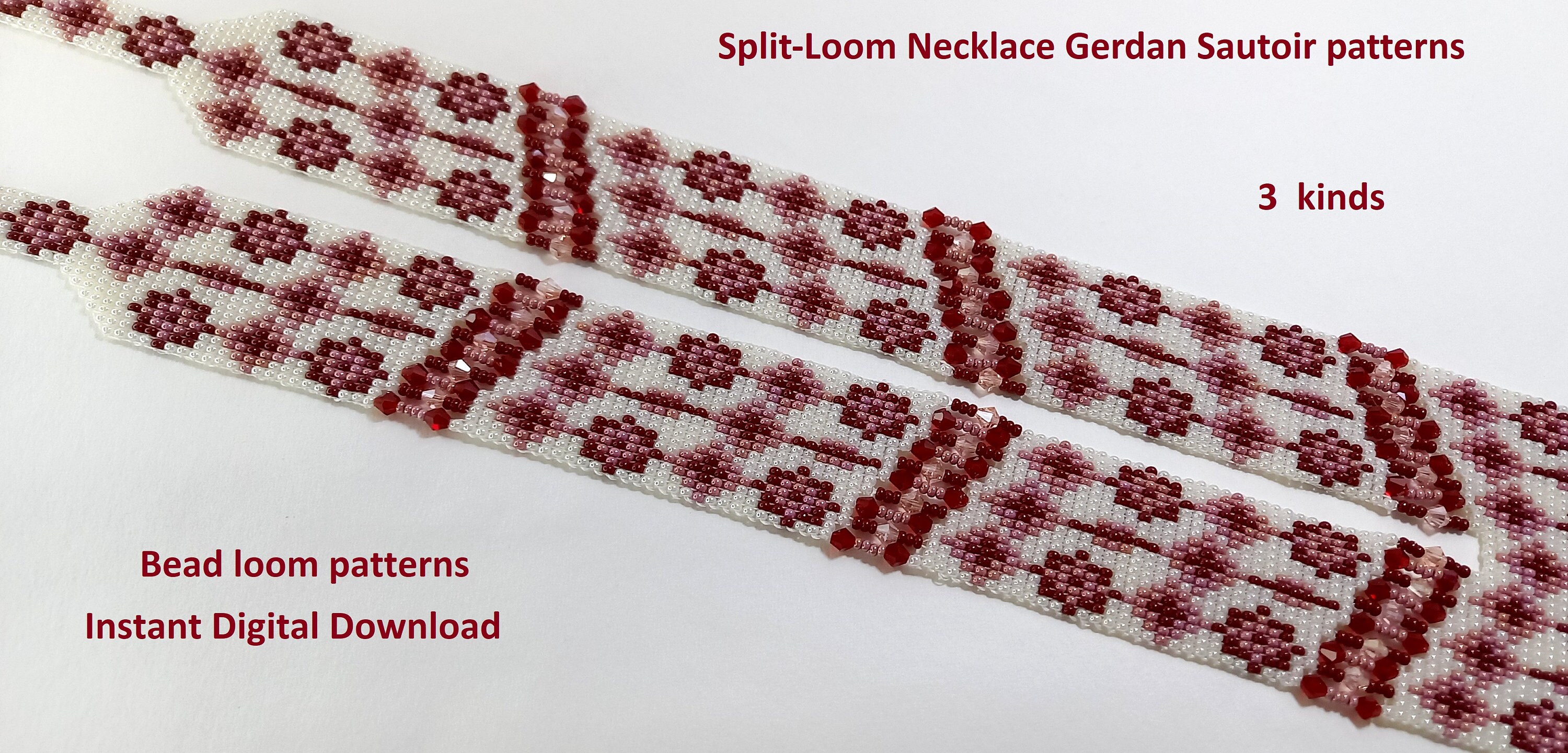 Bead Loom Patterns, Gerdan-split-loom Necklace, Beaded Sautoirs ...