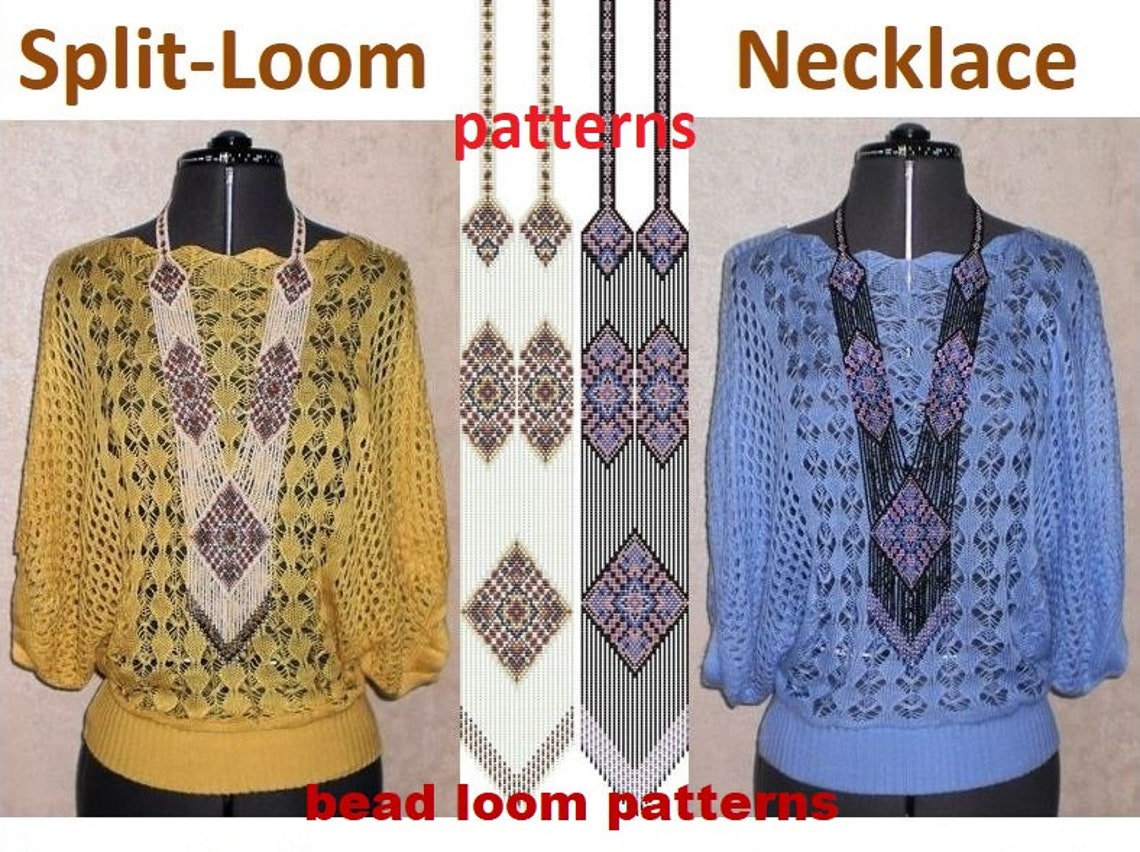 Bead Loom Patterns, Gerdan-split-loom Necklace, Beaded Sautoirs ...
