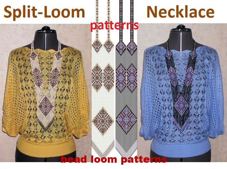 Bead Loom Patterns, Gerdan-split-loom Necklace, Beaded Sautoirs ...