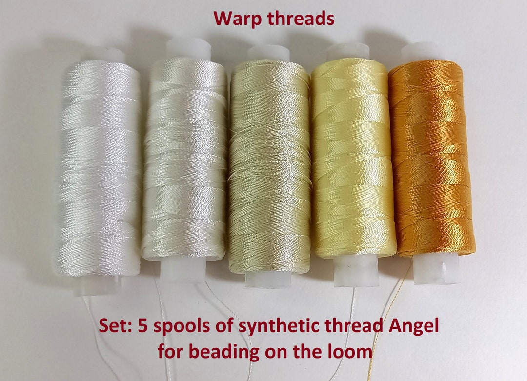 Set: 5 Spools of Synthetic Warp Thread Angel for Beading on - Etsy