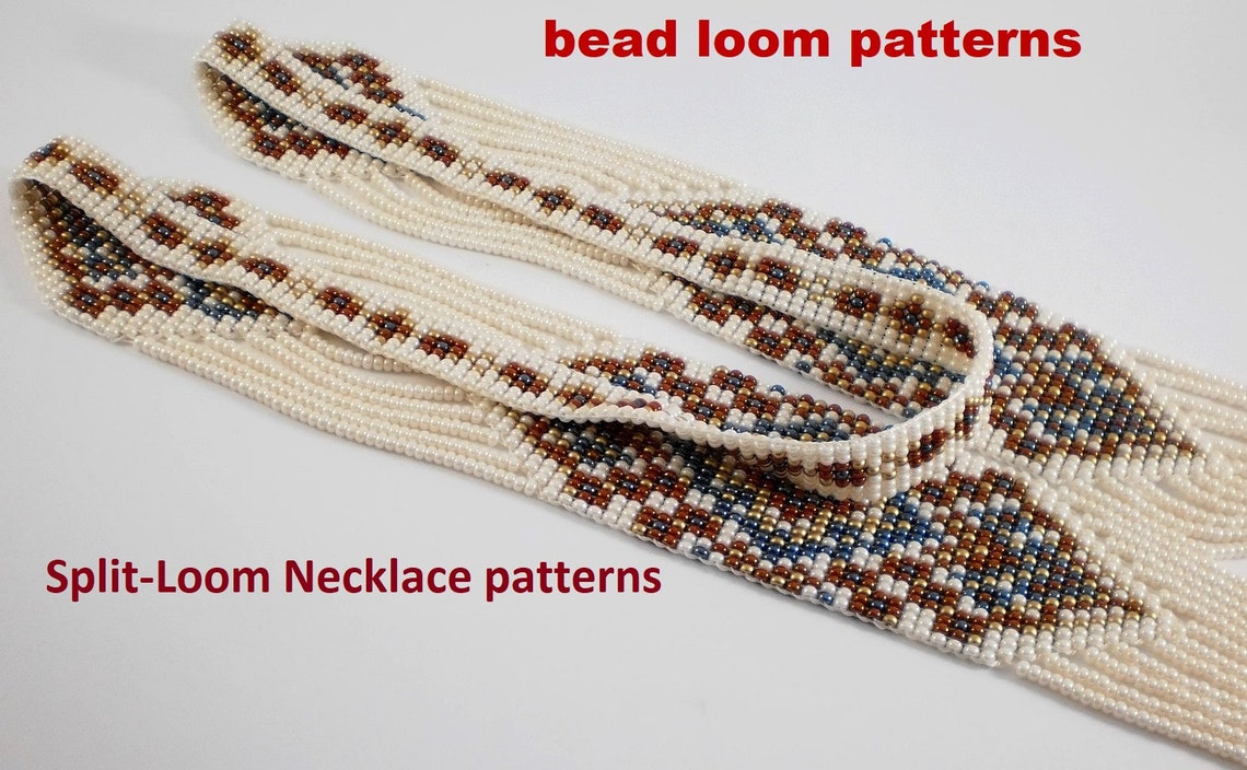 Bead Loom Patterns, Gerdan-split-loom Necklace, Beaded Sautoirs ...