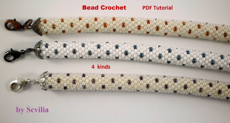 Bead Crochet Rope Pattern for Beading secret Necklace and Bracelet 4 ...