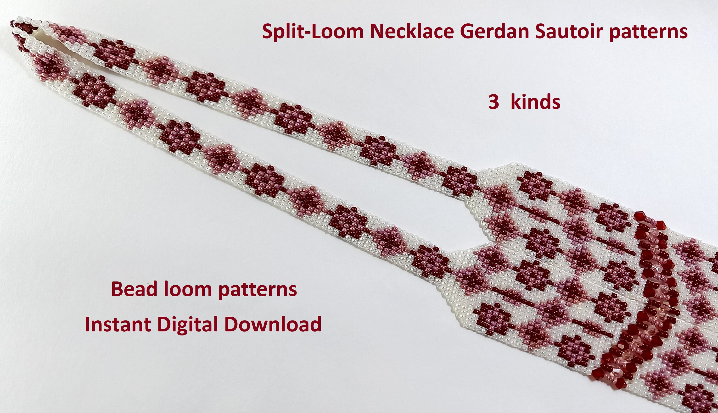 Bead Loom Patterns, Gerdan-split-loom Necklace, Beaded Sautoirs ...
