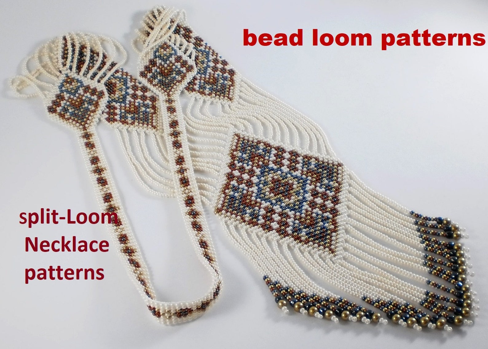 Bead Loom Patterns, Gerdan-split-loom Necklace, Beaded Sautoirs ...