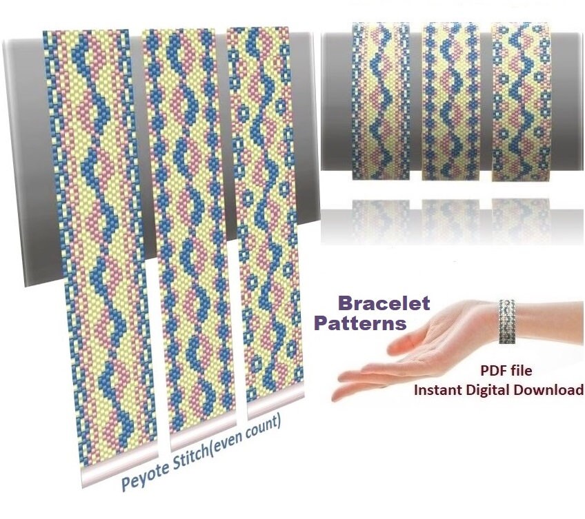 Patterns Kits & How To even count stitch peyote pattern for bracelet ...