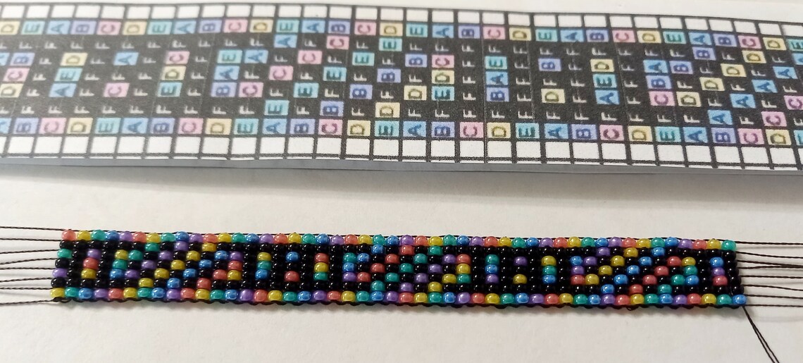 Bead Loom Pattern Scheme for a Gerdan-split-loom Necklace - Etsy