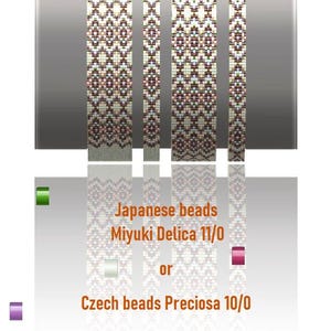 Cuff Bracelet Loom Square Stitch Bead Patterns Bracelet Beading Patterns Bead Loom Pattern ...