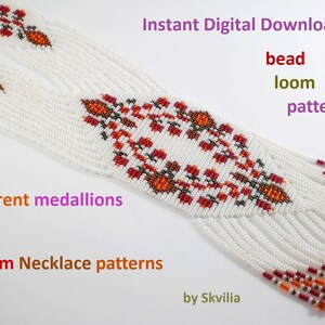 Bead Loom Patterns, Schemes for a Split-loom Necklace, Beading Loom ...