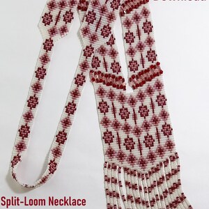 Bead Loom Patterns, Gerdan-split-loom Necklace, Beaded Sautoirs, Beading Loom Only Pattern ...