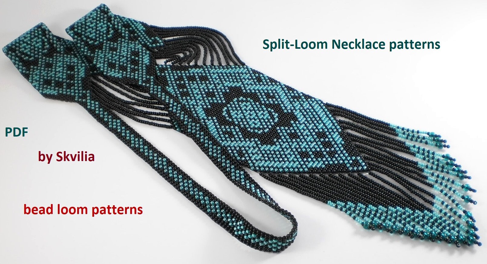 Bead Loom Patterns, Schemes for a Split-loom Necklace, Beading Loom ...