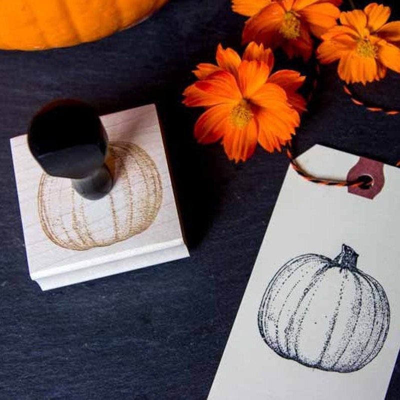 Pumpkin Stamp - Etsy