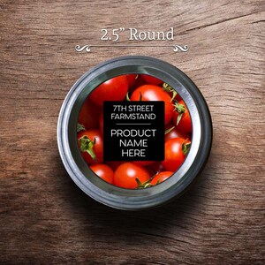Customizable Tomato Labels - Premium Printed Labels for Canned Tomatoes ...