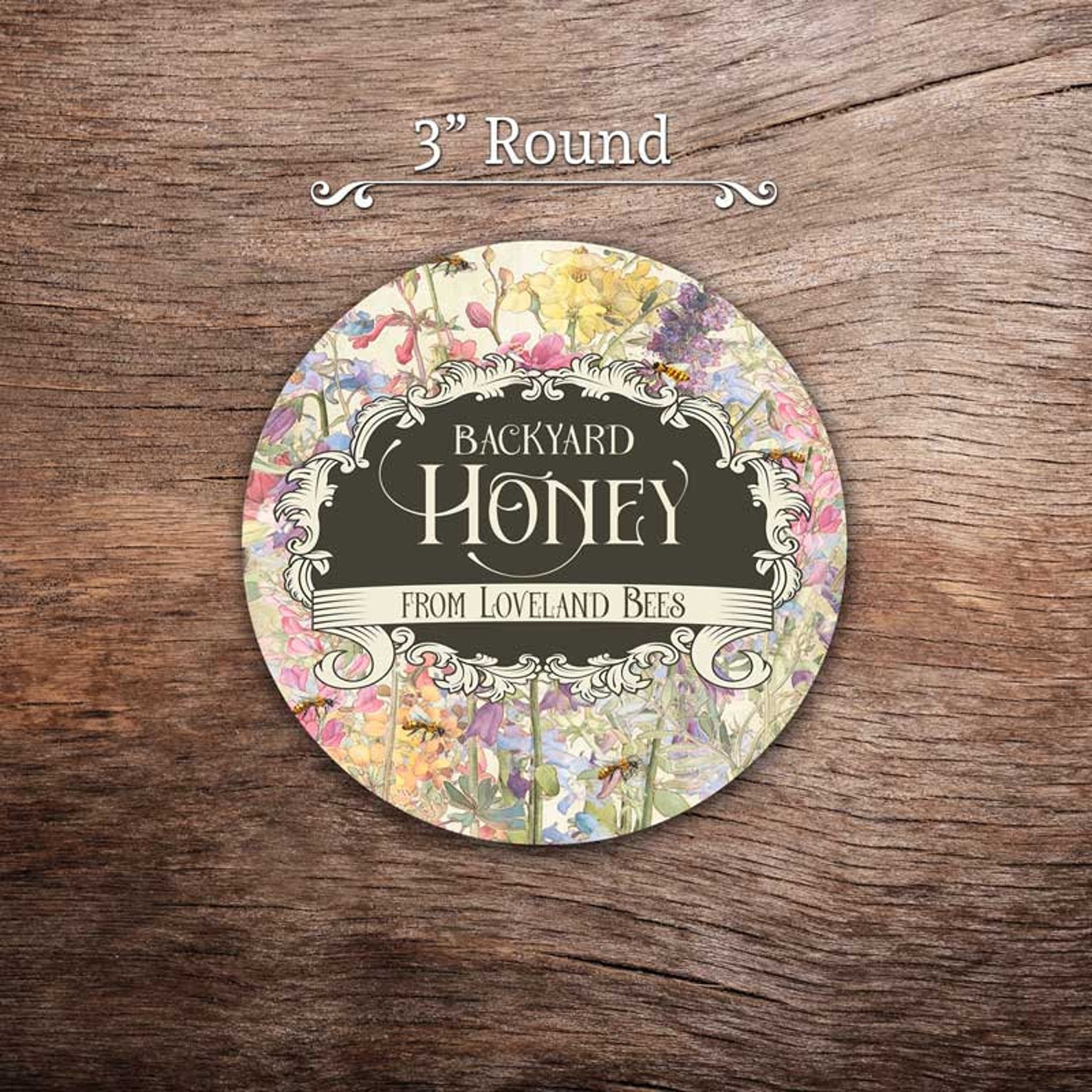 Customized Honey or Mead Label Vintage Style Watercolor - Etsy
