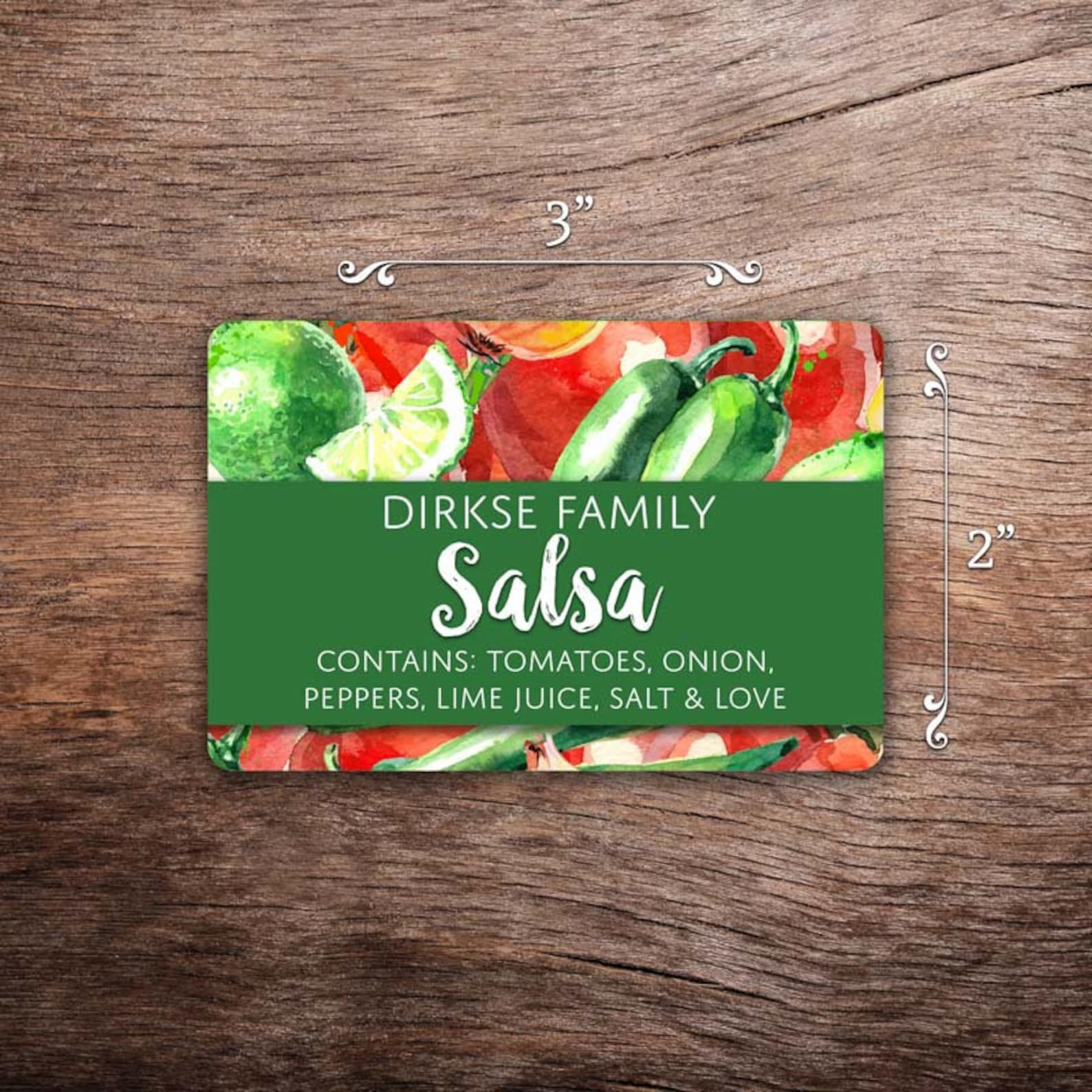 Customized Salsa Canning Label Custom Hot Sauce Label - Etsy