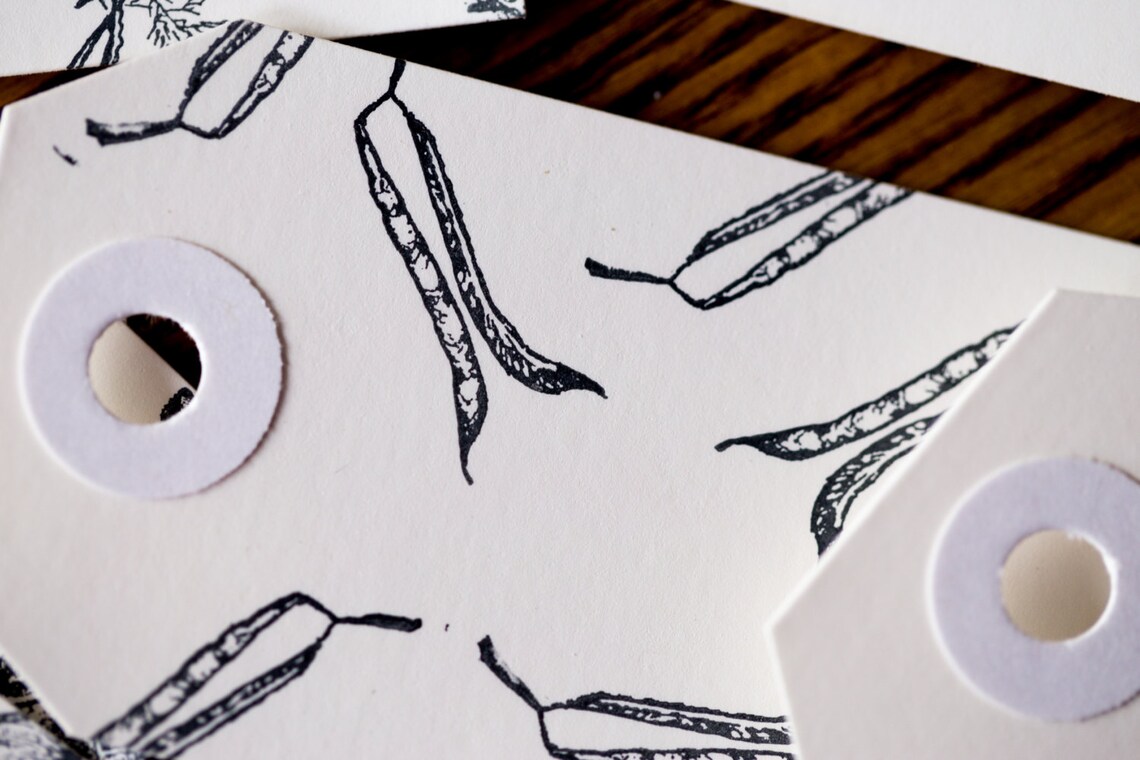 Mini Stamp Beans 1 Inch X 1/2 Inch Hand Drawn Beans - Etsy