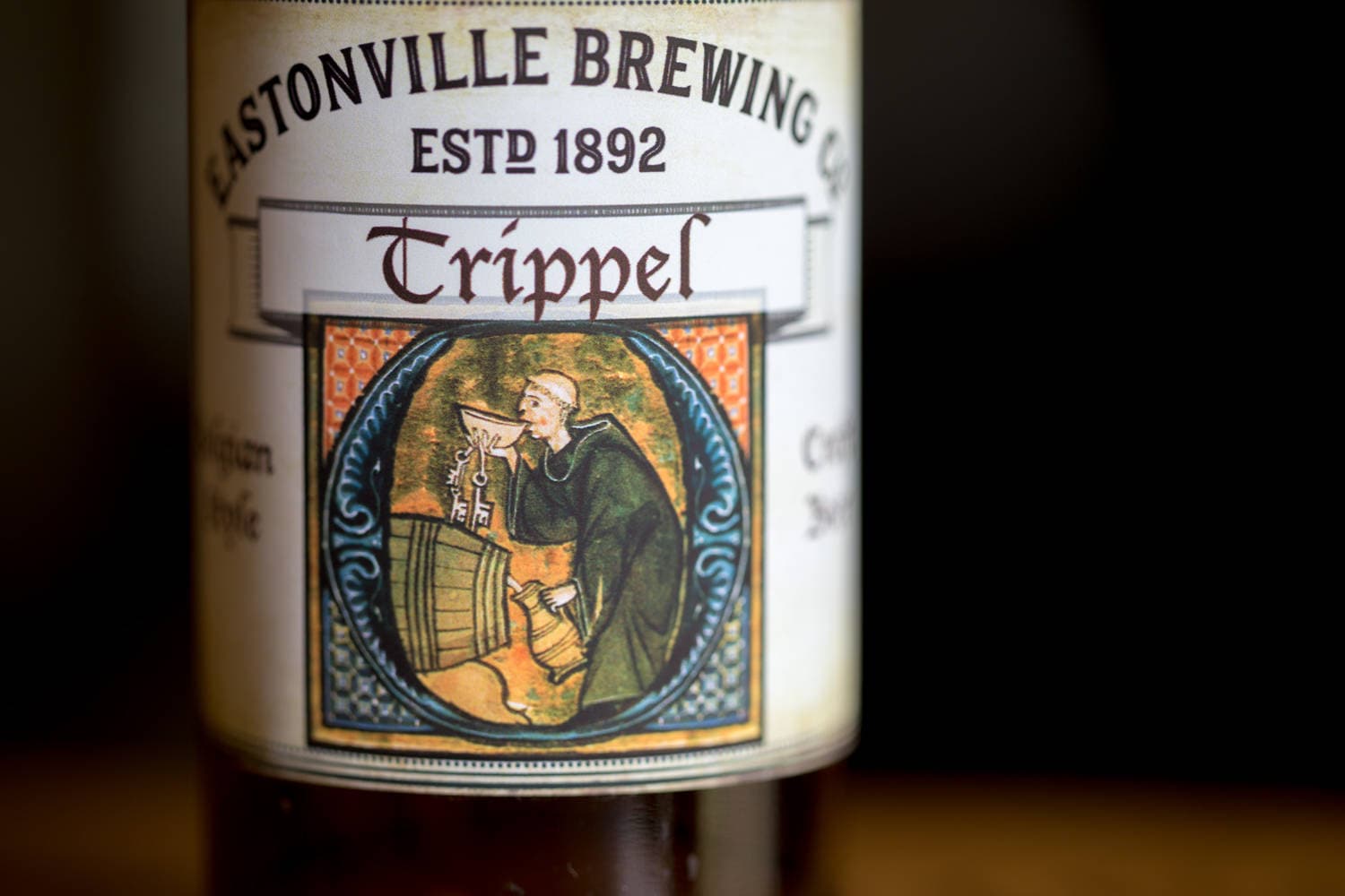 Customized Beer Label Belgian Style Monk Sneaking Beer | Etsy