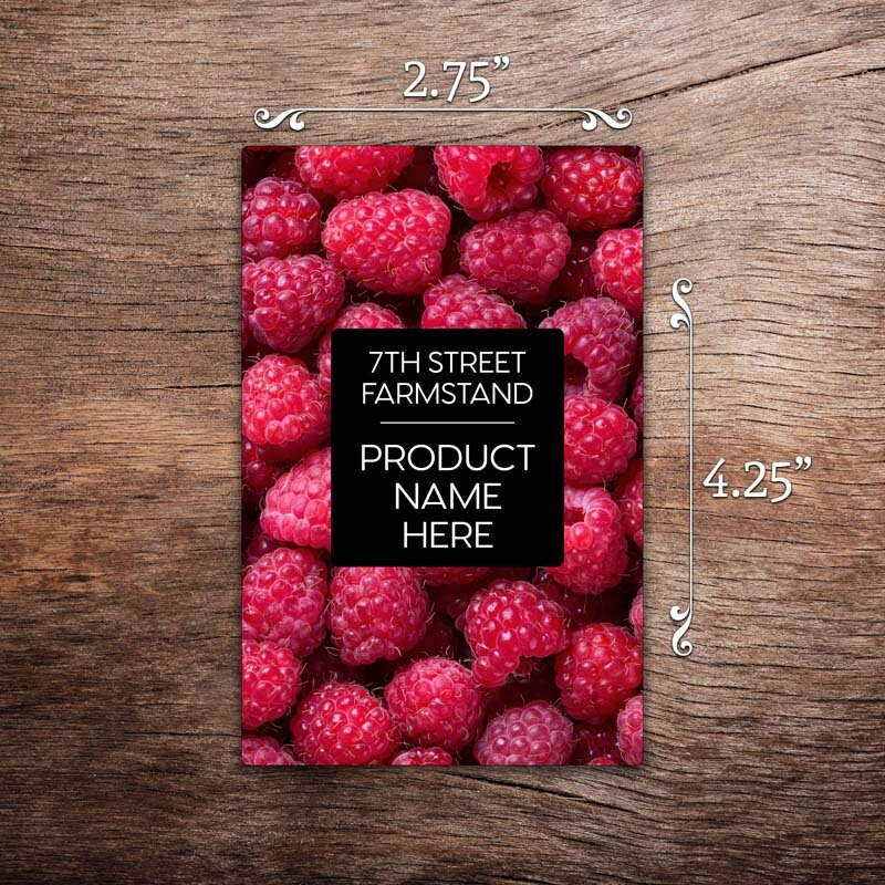 Customizable Raspberry Labels - Premium Printed Labels for Raspberry ...