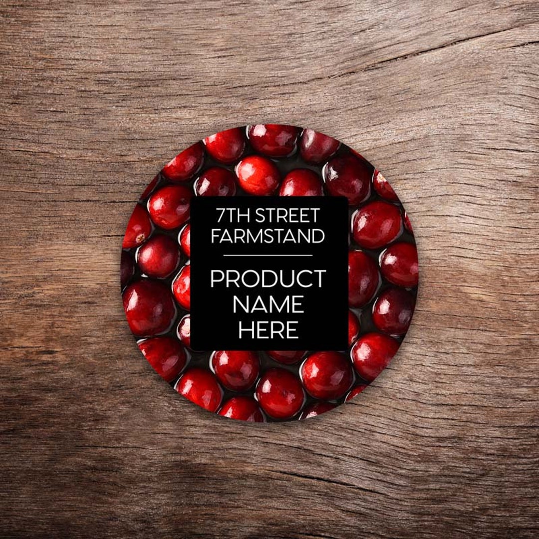 Customizable Cranberry Labels - Premium Printed Labels for Homemade ...